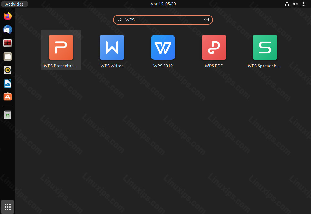 How To Install WPS Office on Ubuntu - Linuxips