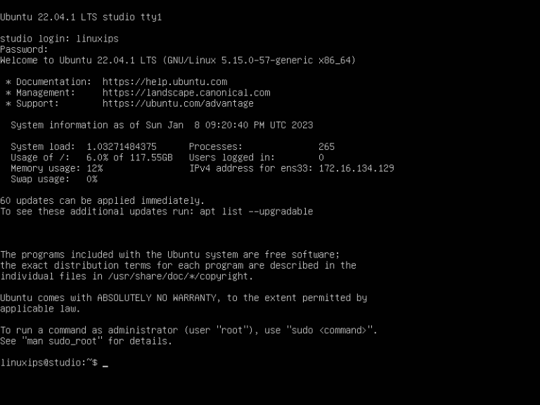 How to Install Ubuntu Server 22.04 LTS - Linuxips