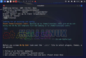 How to Install ZSH on Kali Linux - Linuxips