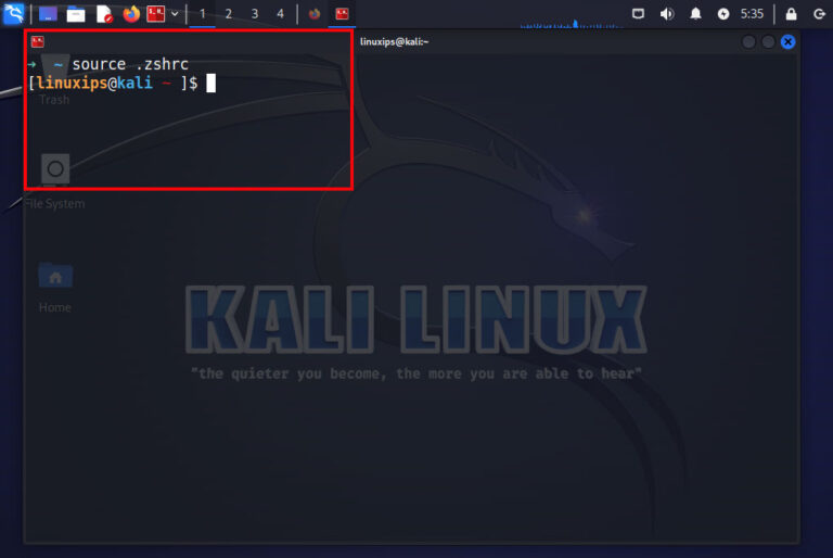 How to Install ZSH on Kali Linux - Linuxips
